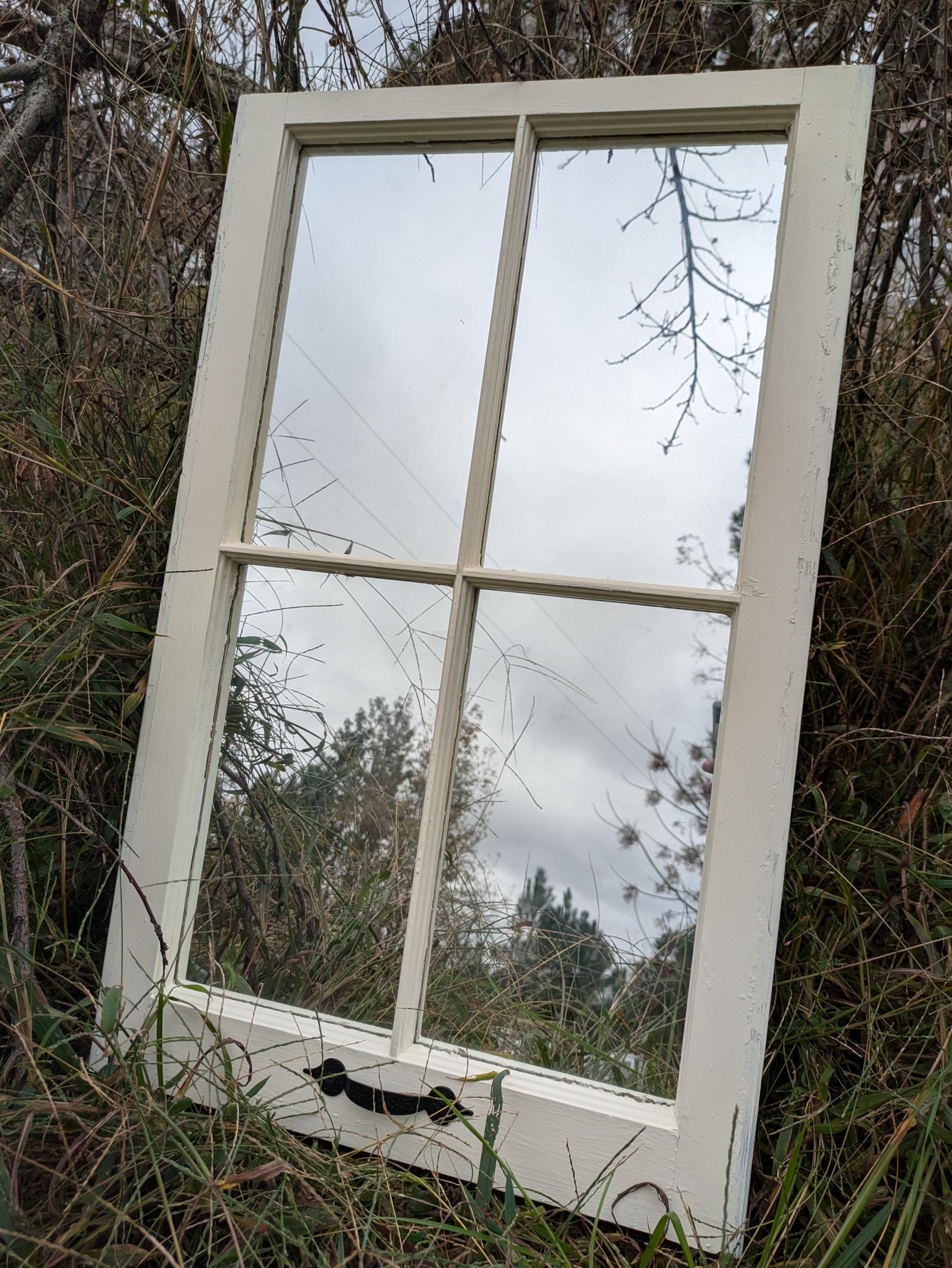 Vintage Antique Farm Window Sash Wood Authentic Antique Window, HUGE ...
