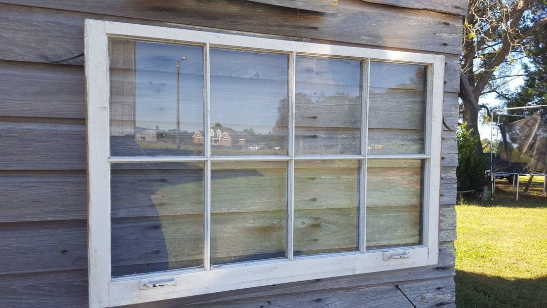 36x24 8 Pane Old Antique Shabby Vintage Window Sash With Old Hardware ...