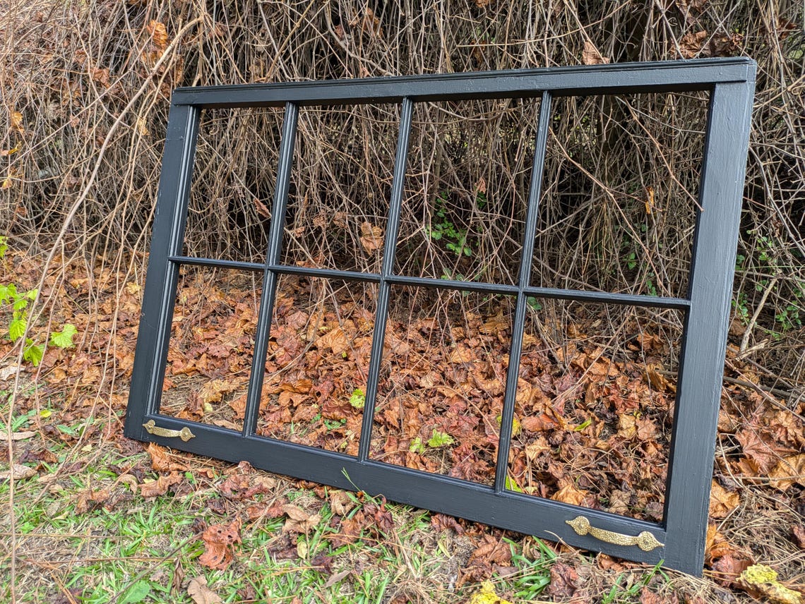 Vintage Antique Farm Window Sash Wood Authentic Window Wall Decor Farm ...