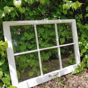 24x32 Six Pane 6 Panel 6 Lite, Antique Window Sash Rustic Farmhouse ...