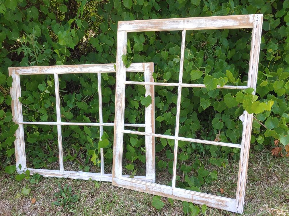 Vintage Antique Farm Window Frame 6 Pane 36x27 Authentic - Etsy
