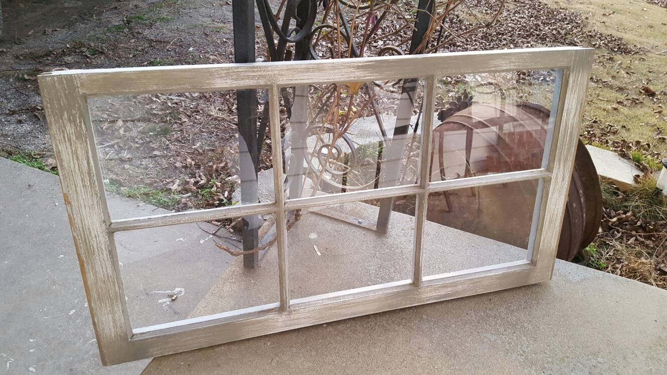 36x19 6 Pane Vintage Antique Window Sash Rustic Shabby | Etsy