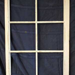 Antique Vintage Old Window, Vertical Hung Three Feet Tall Rustic Shabby ...