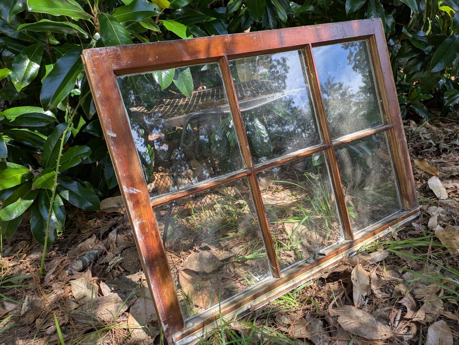 Antique Authentic Single Pane Window Sash, 6 Panes Beautiful 32x23 6 ...