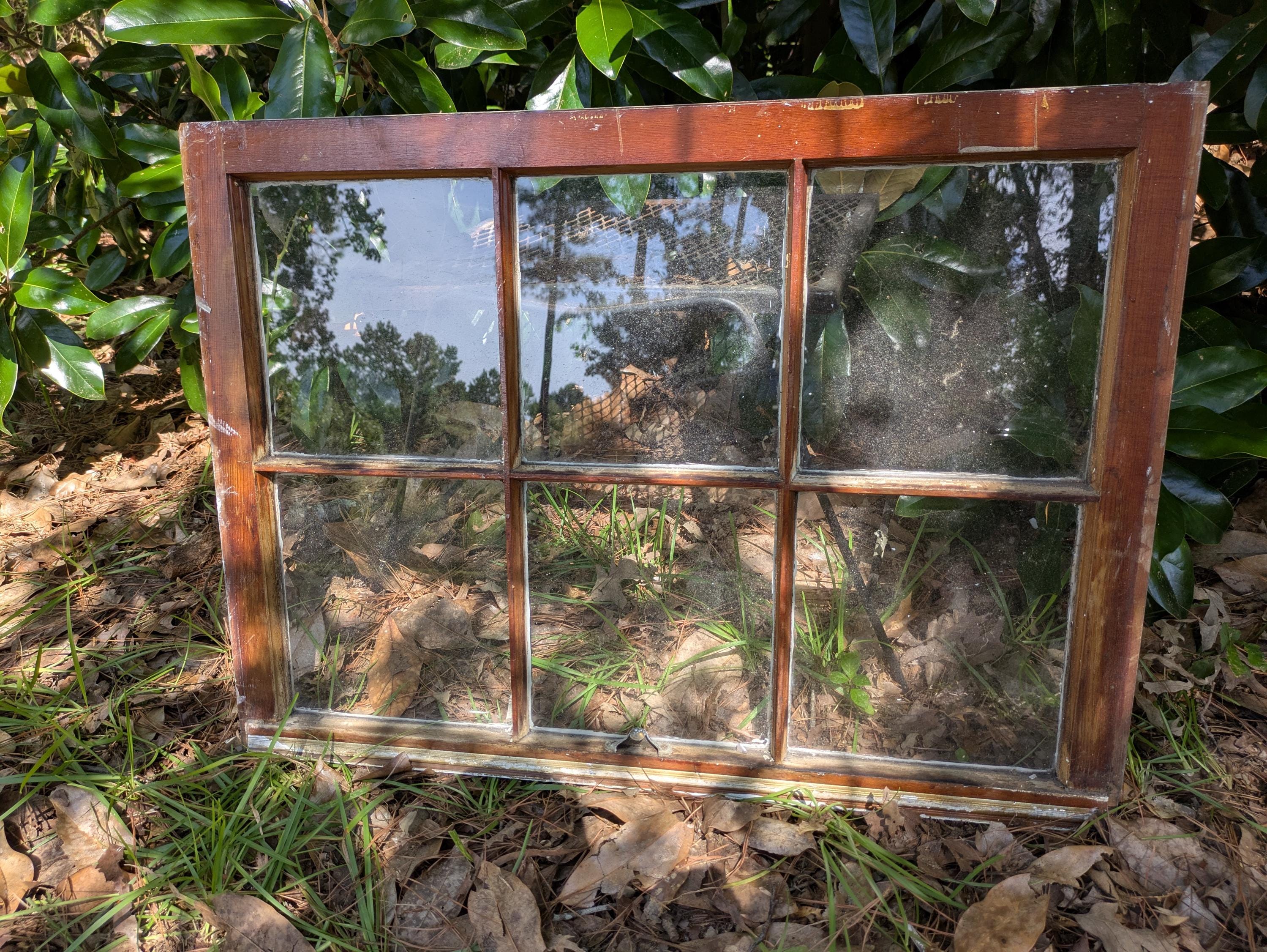 Antique Authentic Single Pane Window Sash, 6 Panes Beautiful 32x23 6 ...