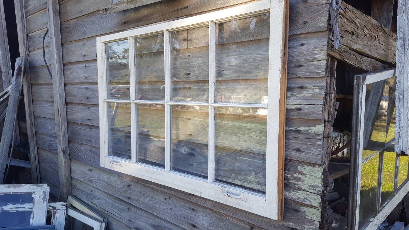 28x44 8 Pane Old Antique Shabby Vintage Window Sash With Old | Etsy