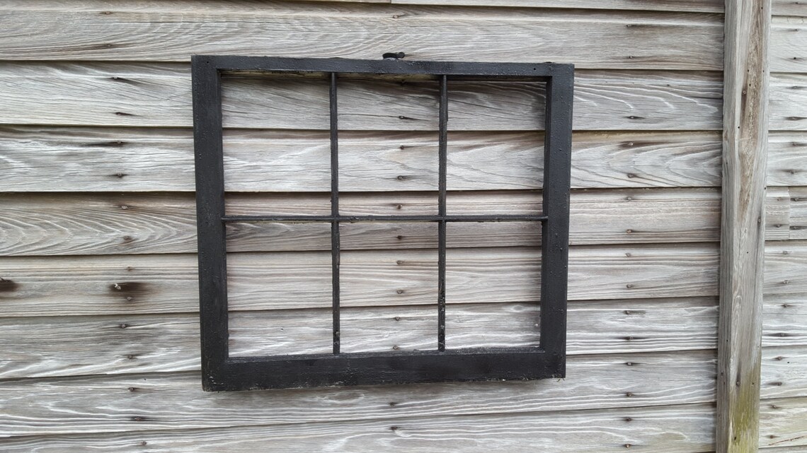 Black Antique Sash Window Frame - Etsy