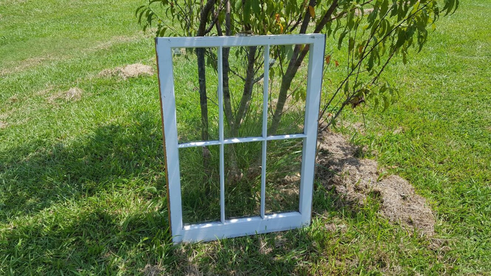 Vintage Antique Farm Window Sash Frame 6 Pane 32x24 Very | Etsy