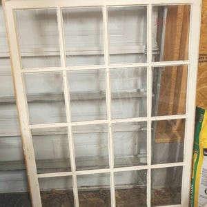 Vintage Antique Farm Window Sash Frame 16 Pane Very Old Rustic Cottage ...