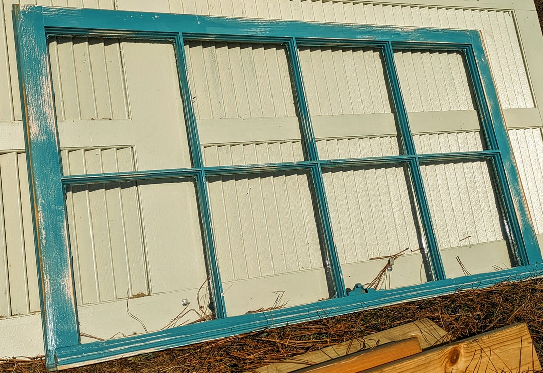 44x23 8 Pane Old Antique Shabby Vintage Window Sash Rustic Distressed ...
