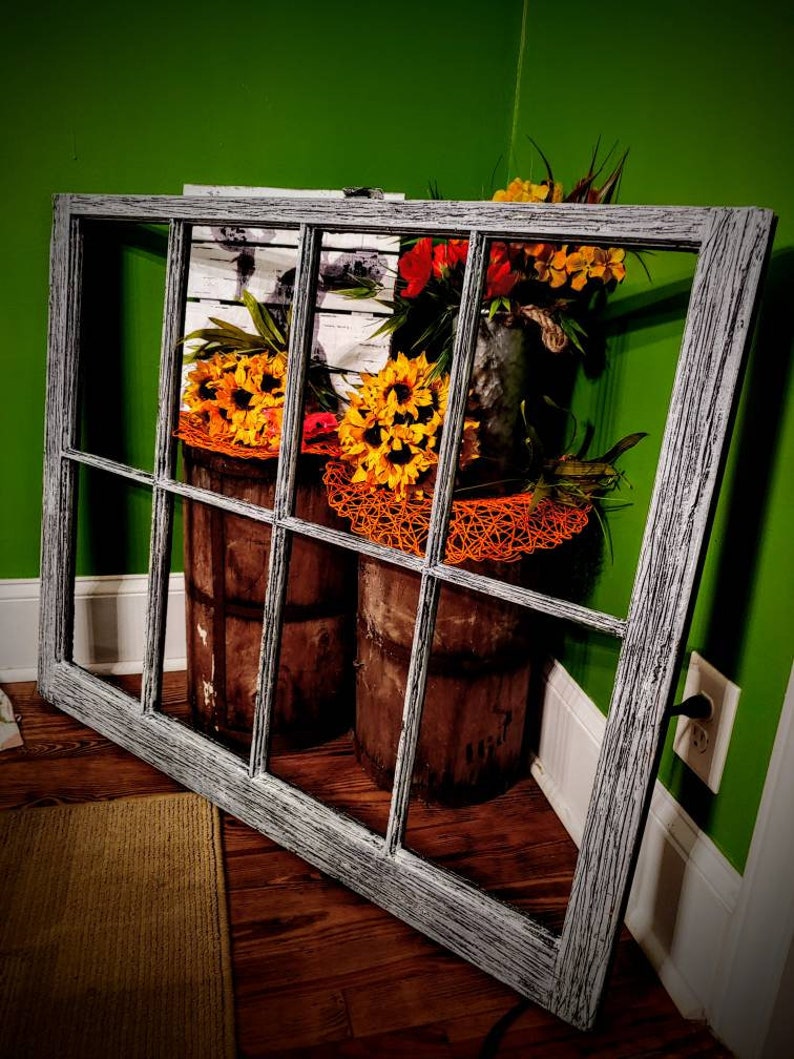 40x32 EXTRA LARGE 8 Pane Old Antique Shabby Vintage Window | Etsy