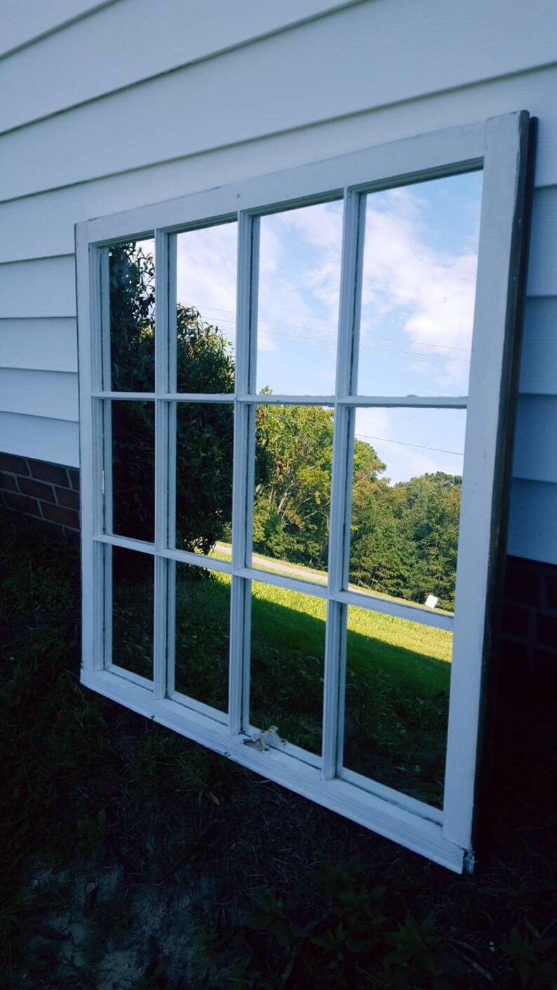 Vintage Antique Farm Window Sash Frame 12 Pane Rustic Wedding - Etsy