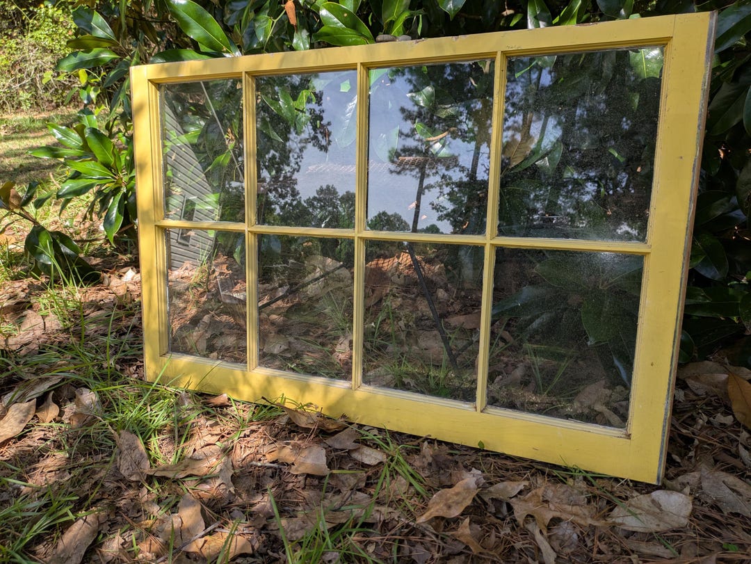 Antique Authentic Single Pane Window, 8 Panes, 8 Panel Old Beautiful ...