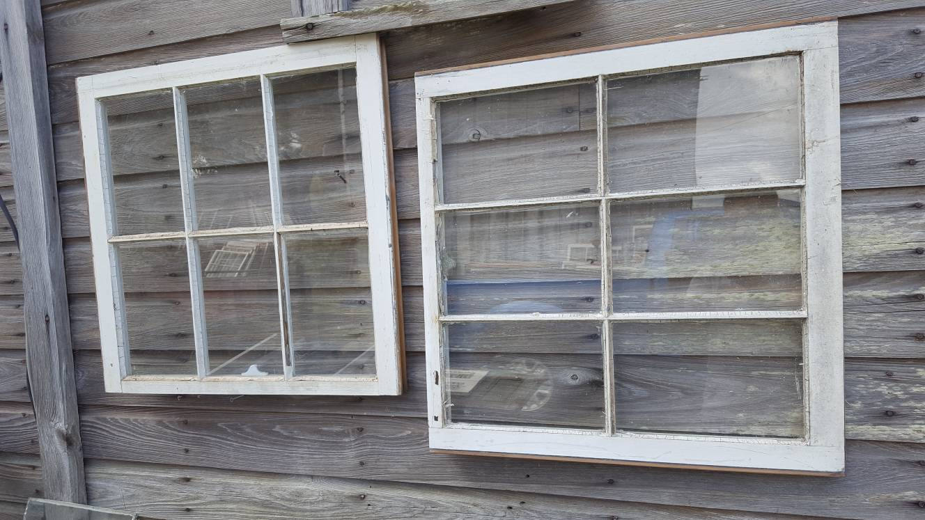 6 Pane Vintage Antique Wood Window Frame Sash Farm House | Etsy