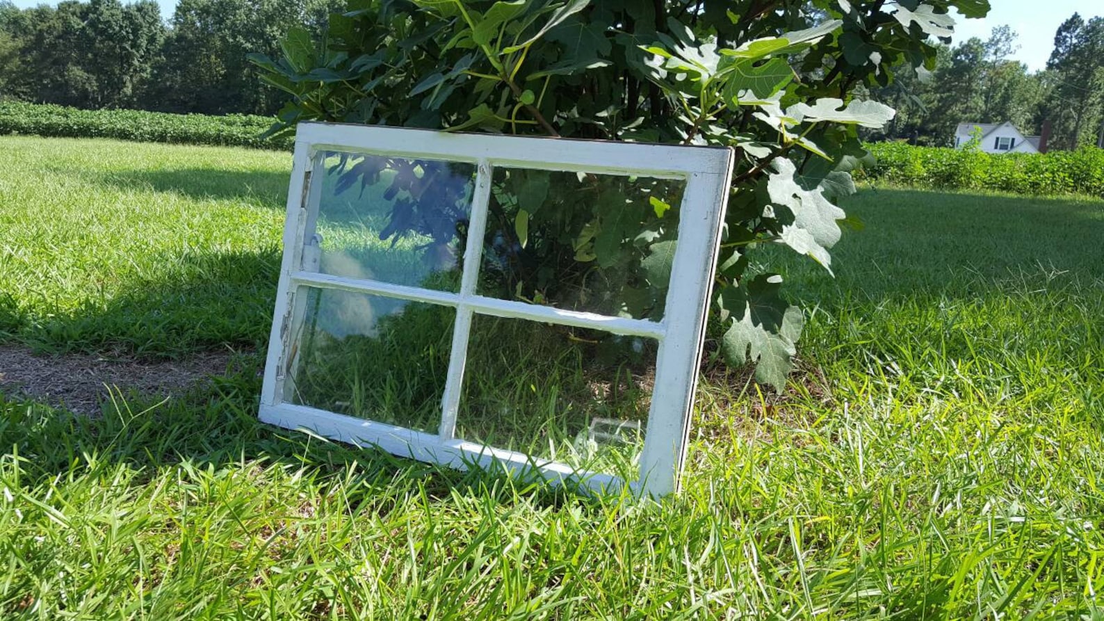 Vintage Antique 4 Four Pane Window Sash Frame Farm House - Etsy