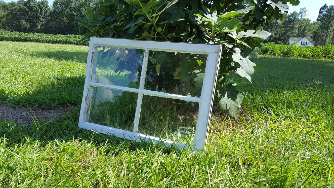 Vintage Antique 4 Four Pane Window Sash Frame Farm House - Etsy
