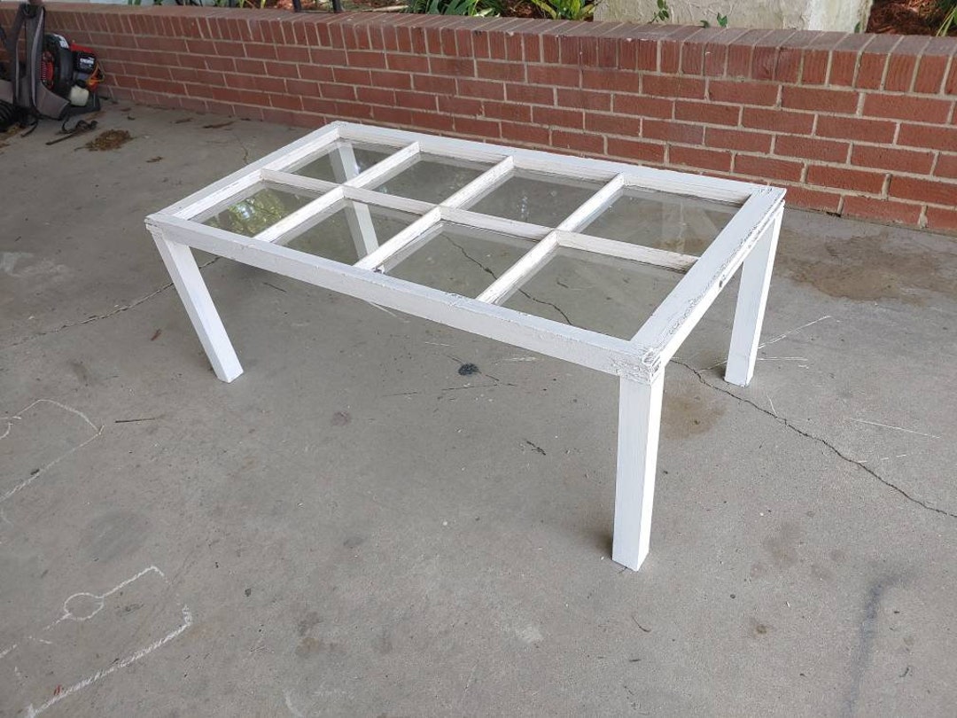 Antique Farm Window Coffee Table, Side Table, Outdoor Indoor Reclaimed ...