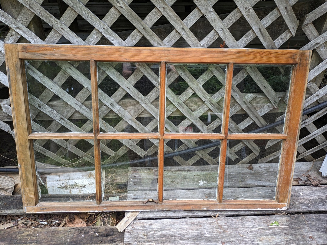 46X27 HUGE 8 Pane Old Antique Shabby Vintage Window Sash - Etsy