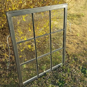 Nine 9 Pane Vintage Farm House Antique Wood Window Frame Sash - Etsy