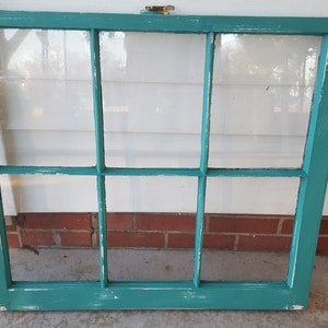 Vintage Authentic Reclaimed Antique Window Pane, 6 Pane, 28x32 Window ...