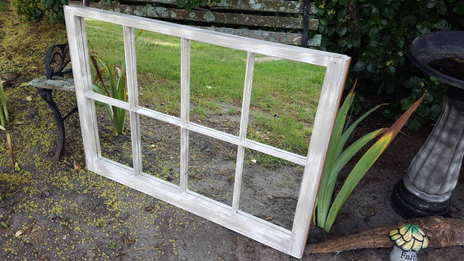 Vintage Antique Farm Window Sash Frame 8 Pane 36x27 Rustic | Etsy