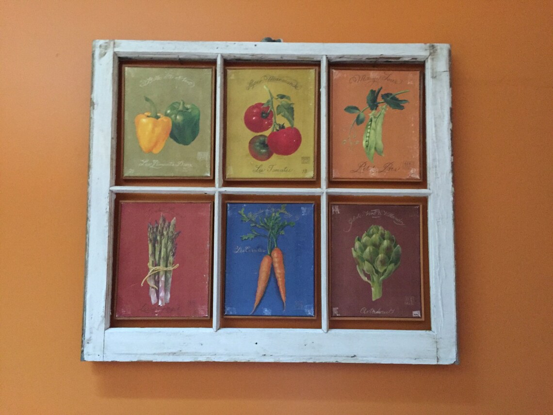 Rustic Antique Vintage 6 Pane Window Sash 36x28 - Etsy