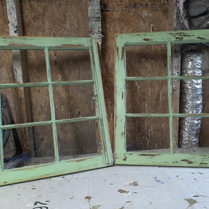 Vintage Antique Farm Window Sash Frame, 6 Pane 32x27 Rustic, Old Rustic ...