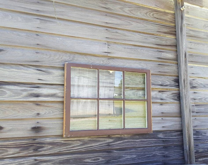 Vintage Antique Farm Window Sash Frame 6 Pane 32x24 Farm House - Etsy
