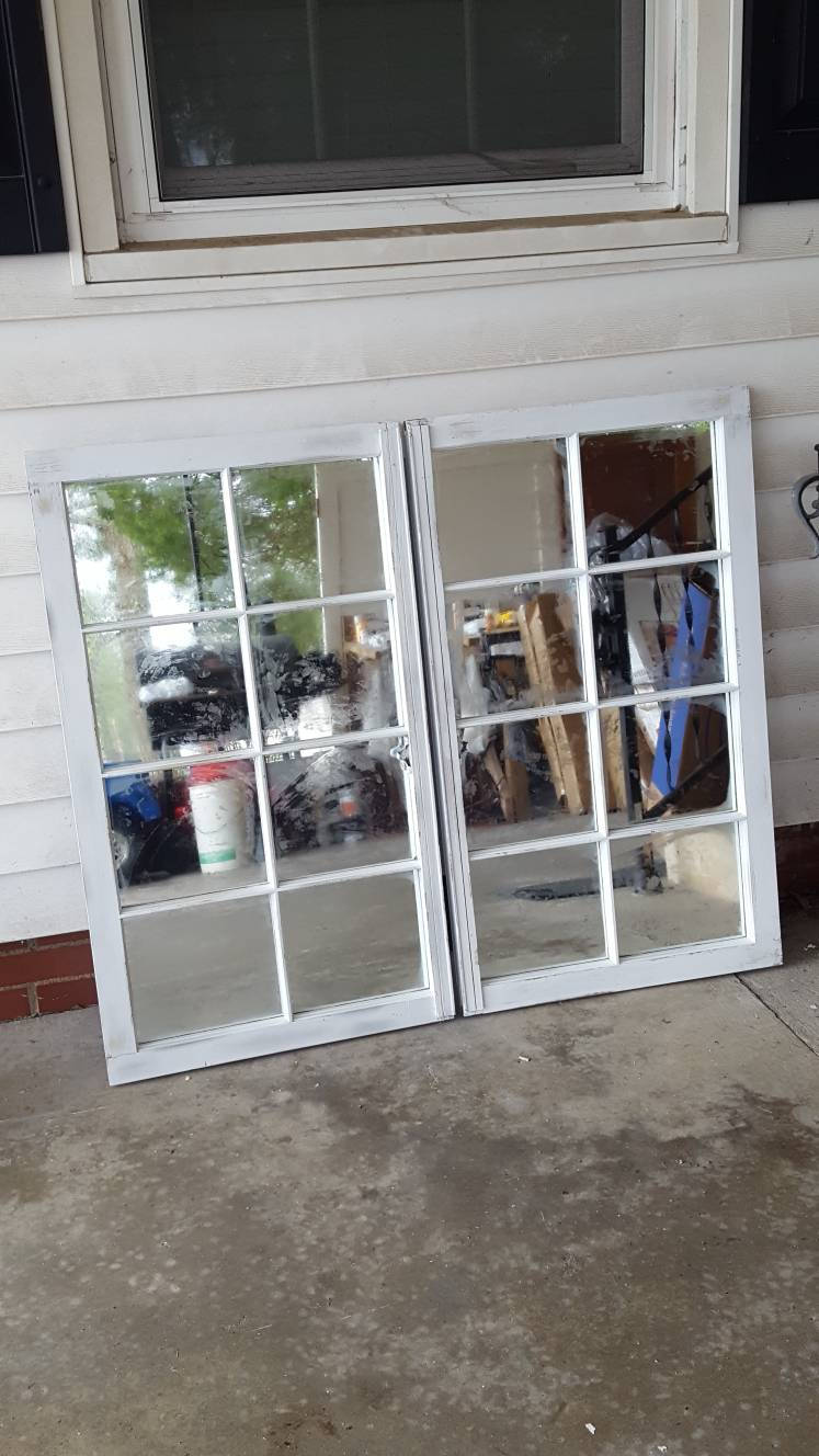 8 Pane Vintage Antique Wood Window Frame Sash Farm House | Etsy