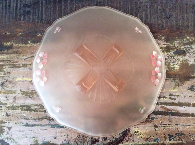 Vintage 1930s Lancaster Glass Hand-painted Carol Pattern | Etsy