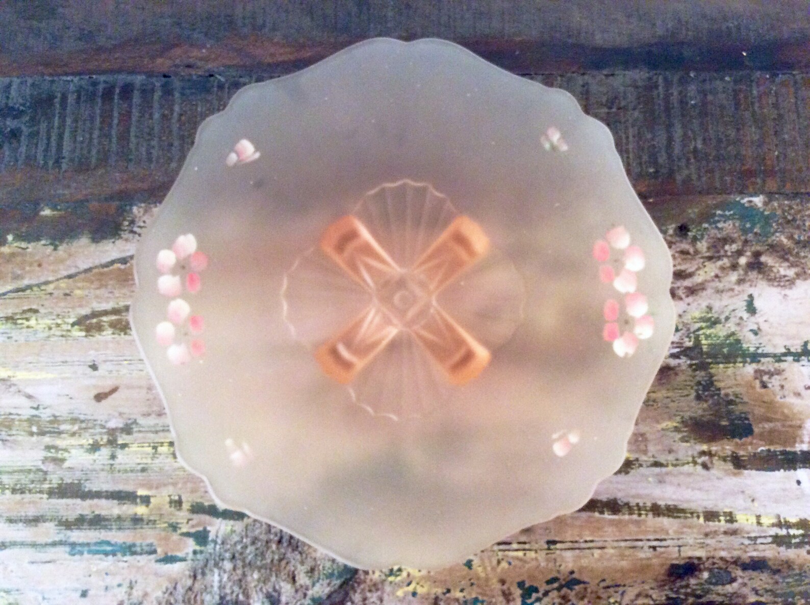 Vintage 1930s Lancaster Glass Hand-painted Carol Pattern - Etsy