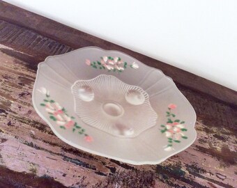 Vintage 1930s Lancaster Glass Hand-painted Carol Pattern | Etsy