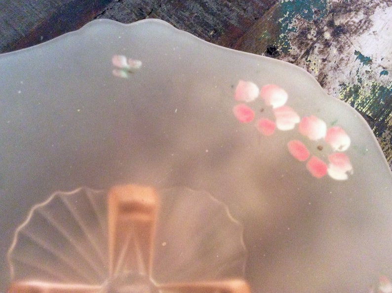 Vintage 1930s Lancaster Glass Hand-painted Carol Pattern | Etsy