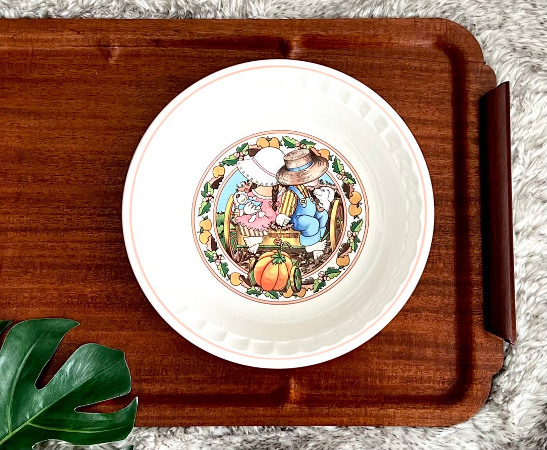 Vintage 1989 Watkins Country Kids Collection Ceramic Deep Dish - Etsy