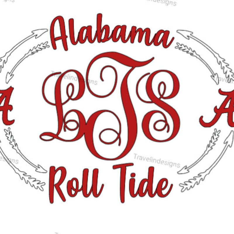 Alabama Monogram - Etsy