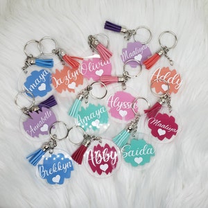 Personalized Monogram Keychains, Monogram Key Chain, Key Fob, Monogram ...