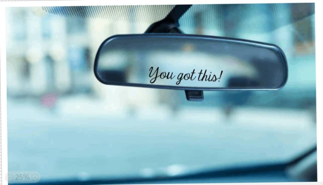 You Got This Rear View Mirror Decal Sticker - Etsy