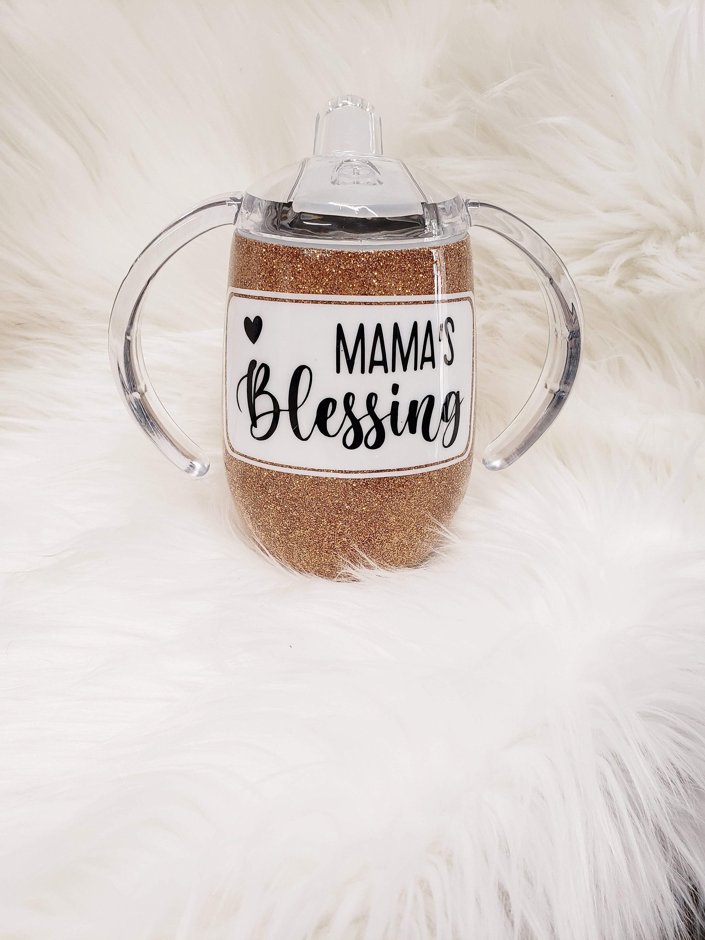 Mommy And Me Matching Glitter Tumbler Set Mama Blessing Etsy Uk