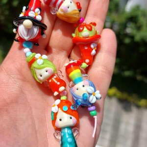 Lampwork Fairy Angel Bead Set of 6 - Etsy
