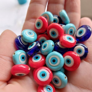 Chakra Rainbow Evil Eye Set of 7 Lampwork Beads - Etsy