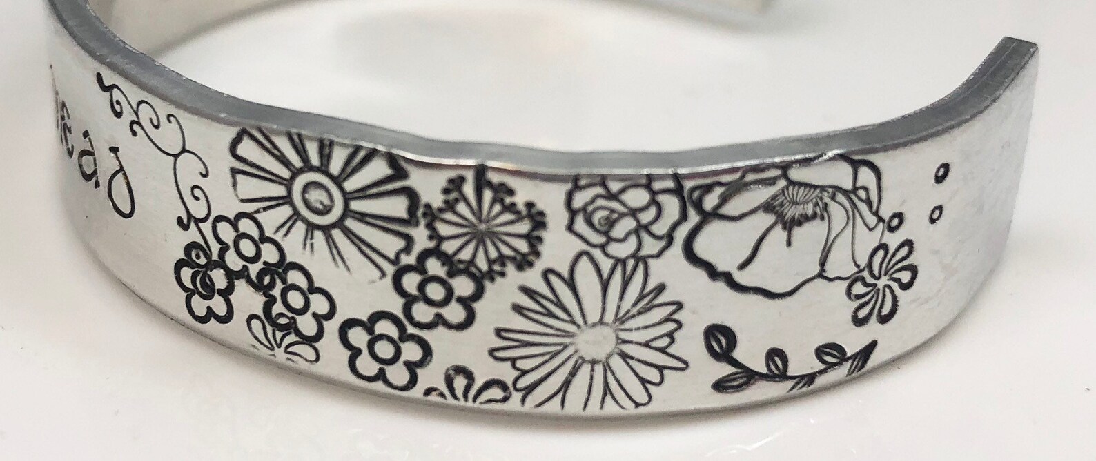 Fluffhead Hand Stamped Metal Cuff Bracelet FREE SHIPPING - Etsy