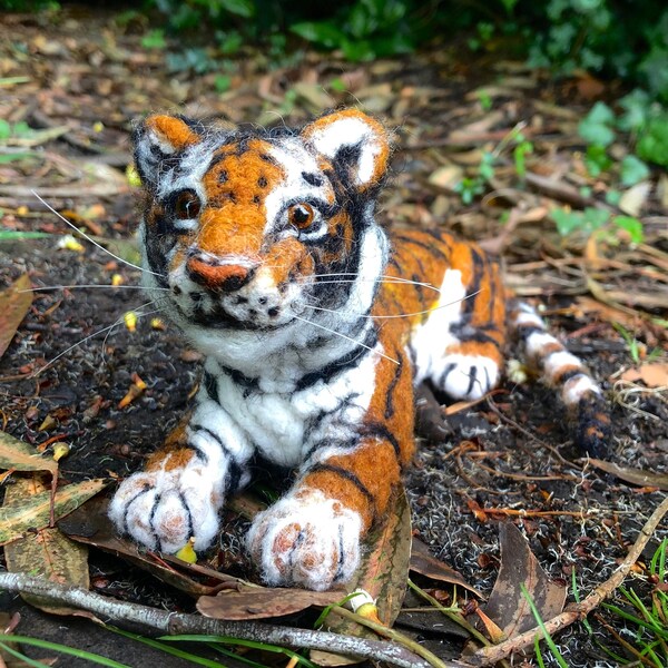 Felt Tiger - Etsy UK