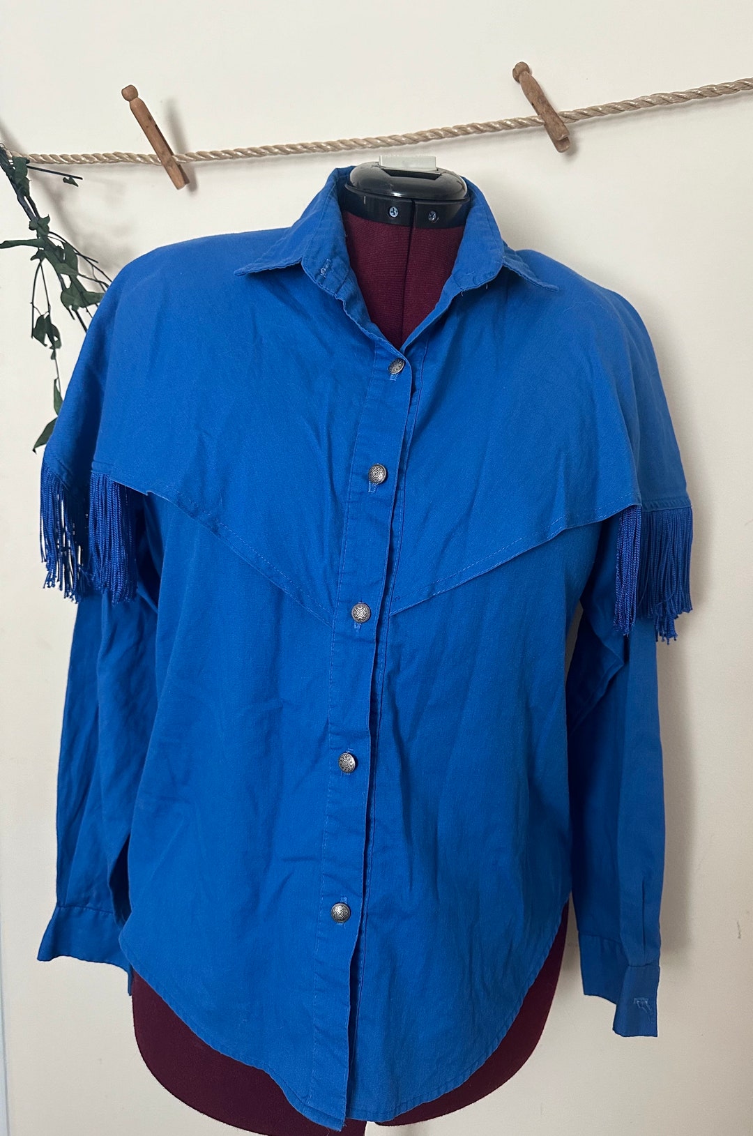 Vintage Western Collection Fringe Blouse - Etsy