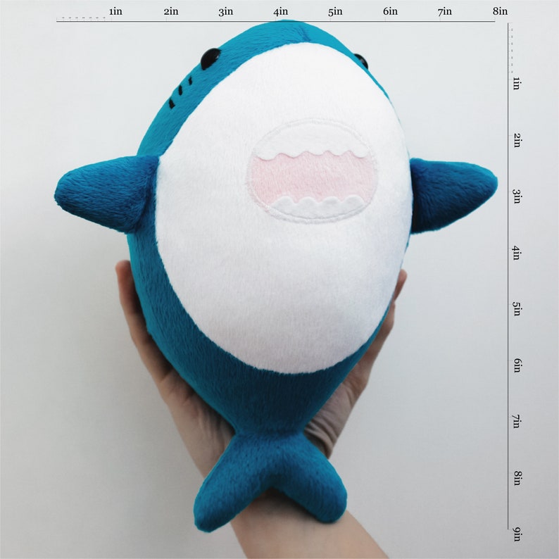 Shark Plush Sewing Pattern .pdf Tutorial - Etsy