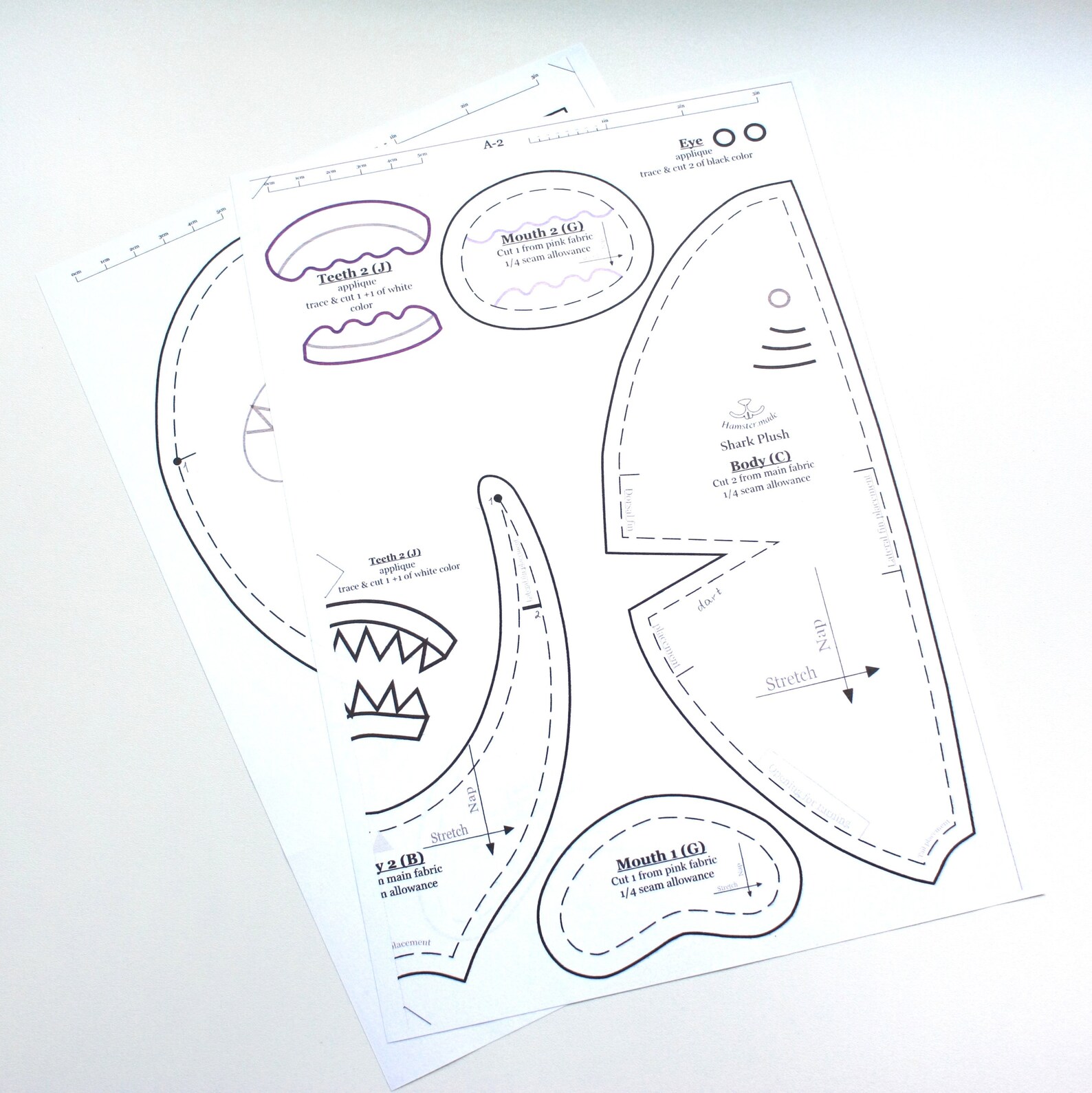 Shark Plush Sewing Pattern .pdf Tutorial - Etsy