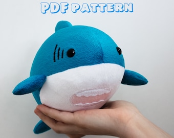 Stuffed Shark Sewing Pattern - Etsy