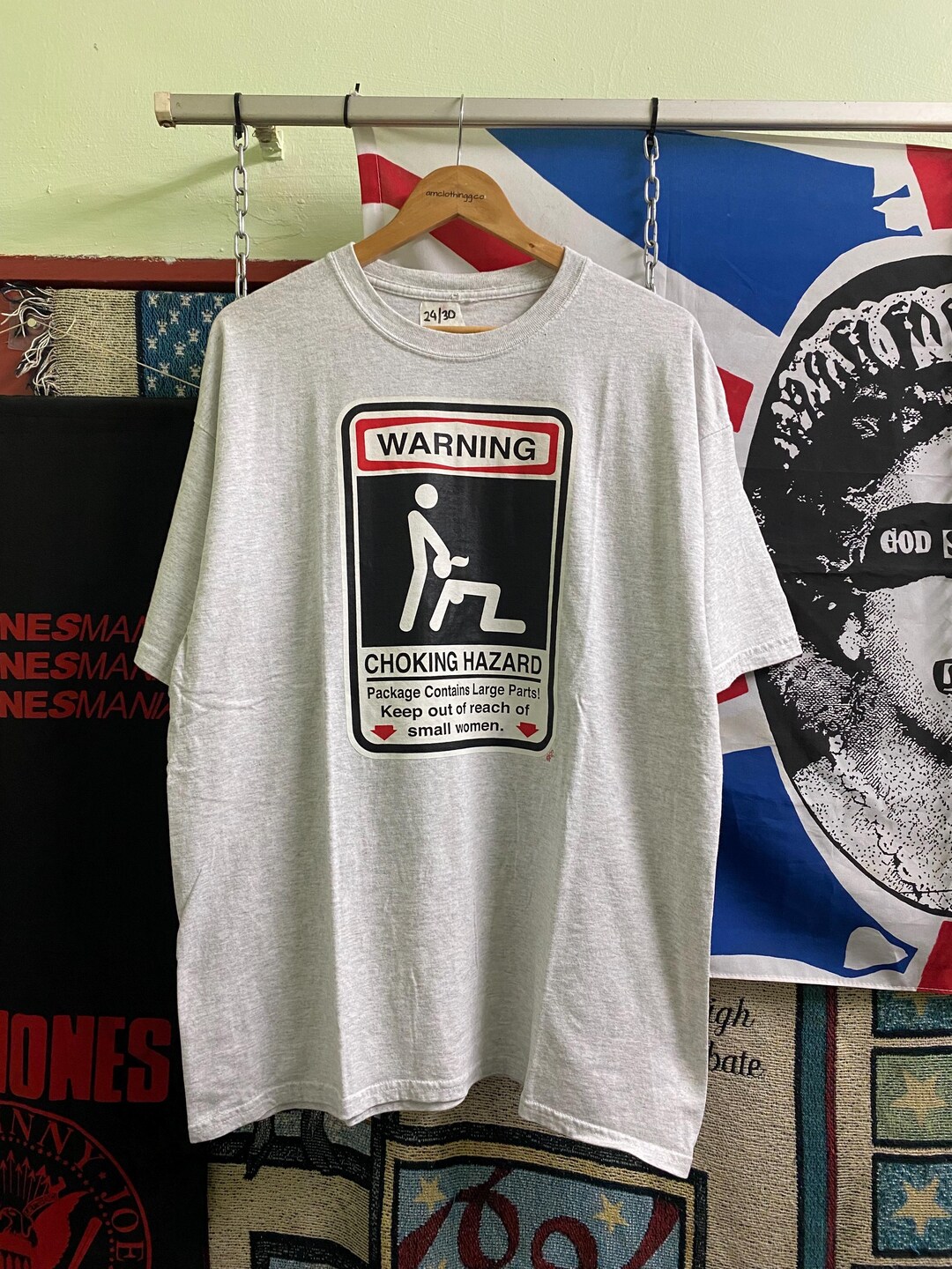 Vintage Y2K Warning Choking Hazard T-shirt - Etsy