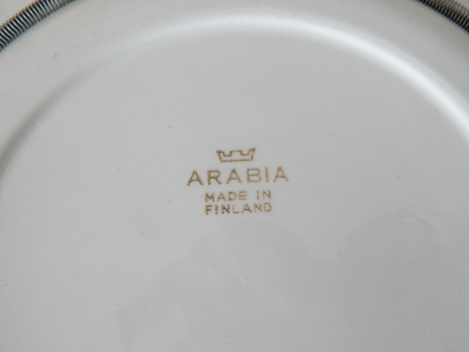 Scandinavian Vintage Arabia of Finland Wall Plate Old Hand Painted ...