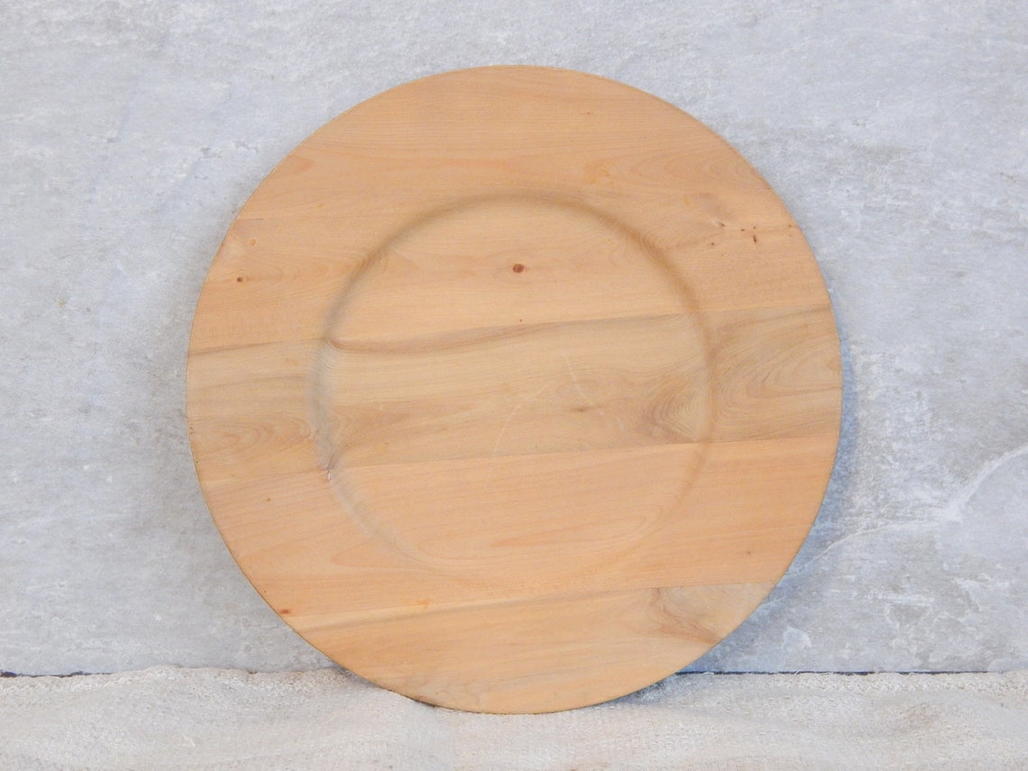 Set of 2 Juniper Wood Cake Plate Rustic Wood Serving Platter Handmade ...