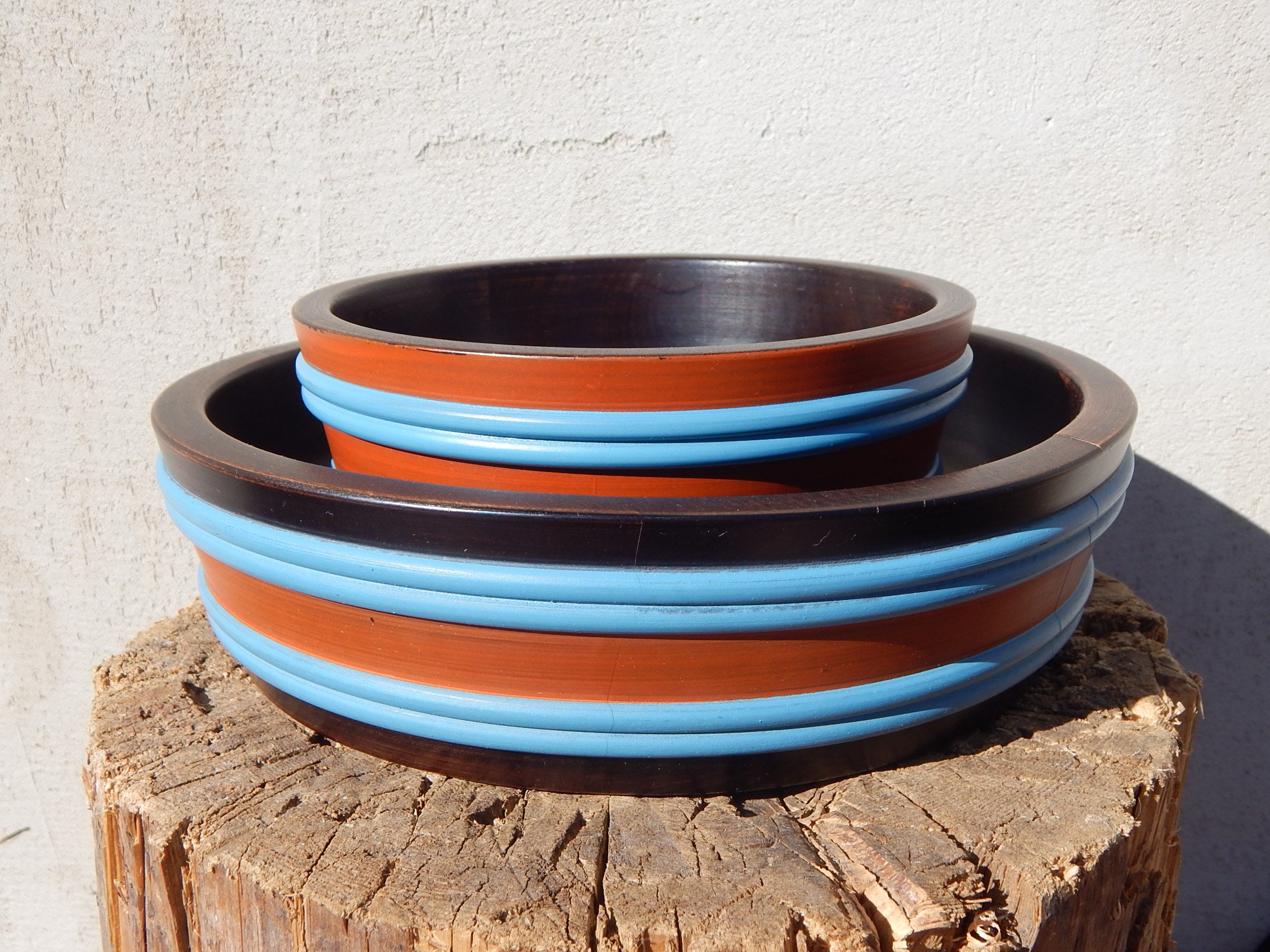 Set of 2 Sandbergs Nora Stad Sweden Scandinavian Vintage Bowl Made in ...